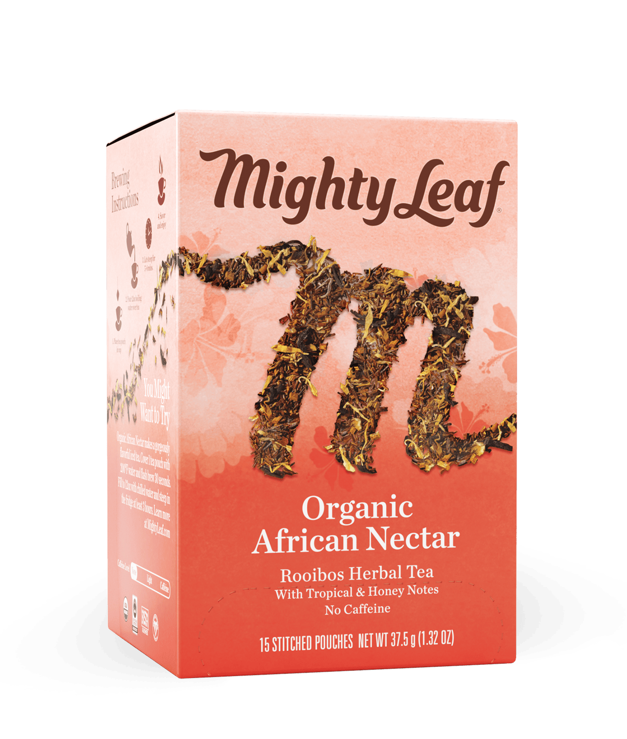 Mighty Leaf Organic African Nectar Tea | Free Shipping Over $49 | Peet ...